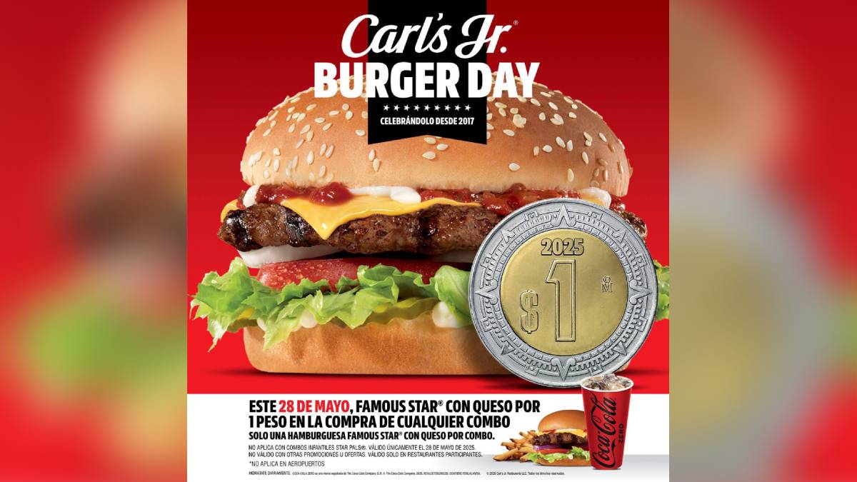 ¡Aprovecha! Carl’s Jr. celebra el Burger Day con una oferta imperdible ...