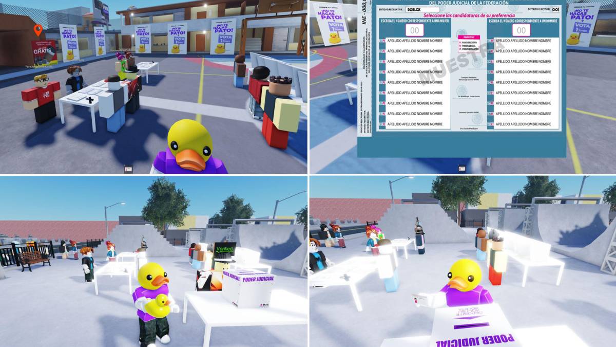 INE lanza juego en Roblox para enseñar a votar en elección judicial ...