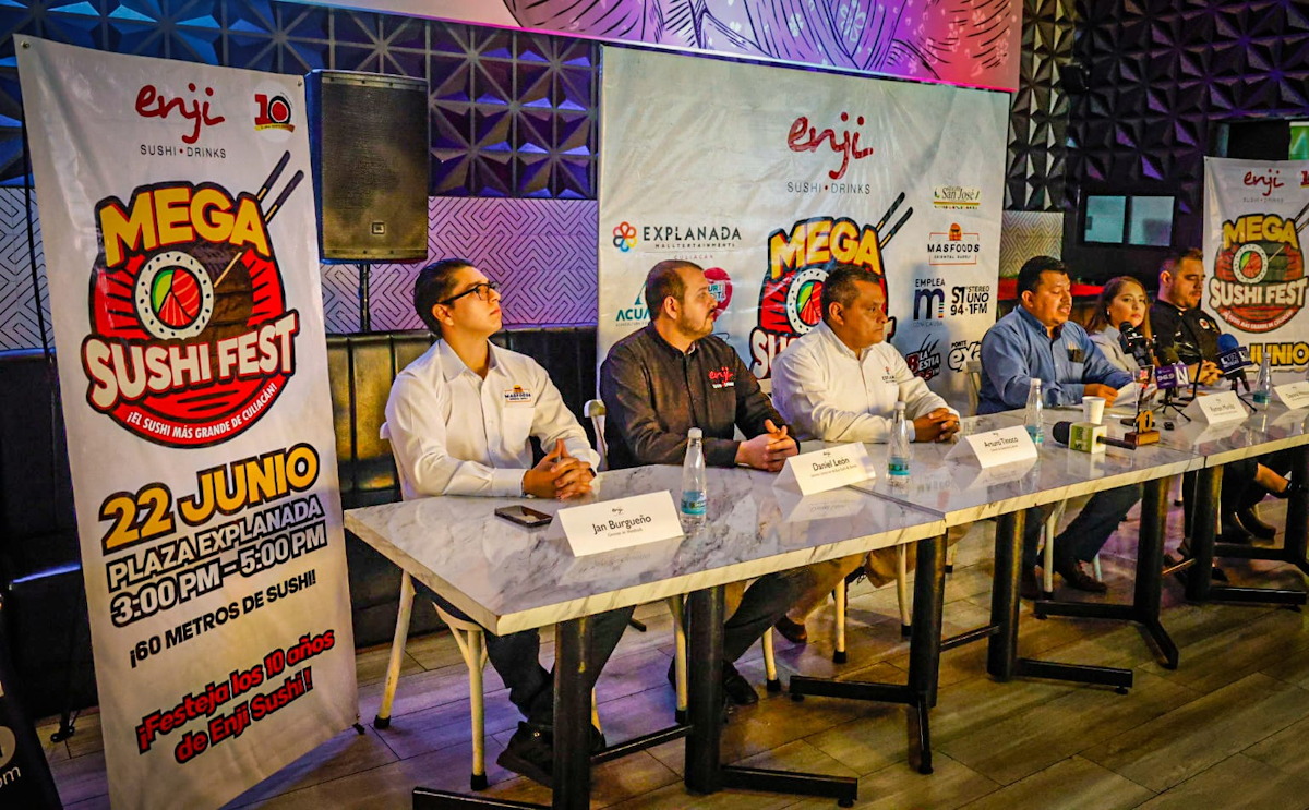 ¡Con un rollo de 60 metros!, Enji Sushi te invita a festejar su décimo ...
