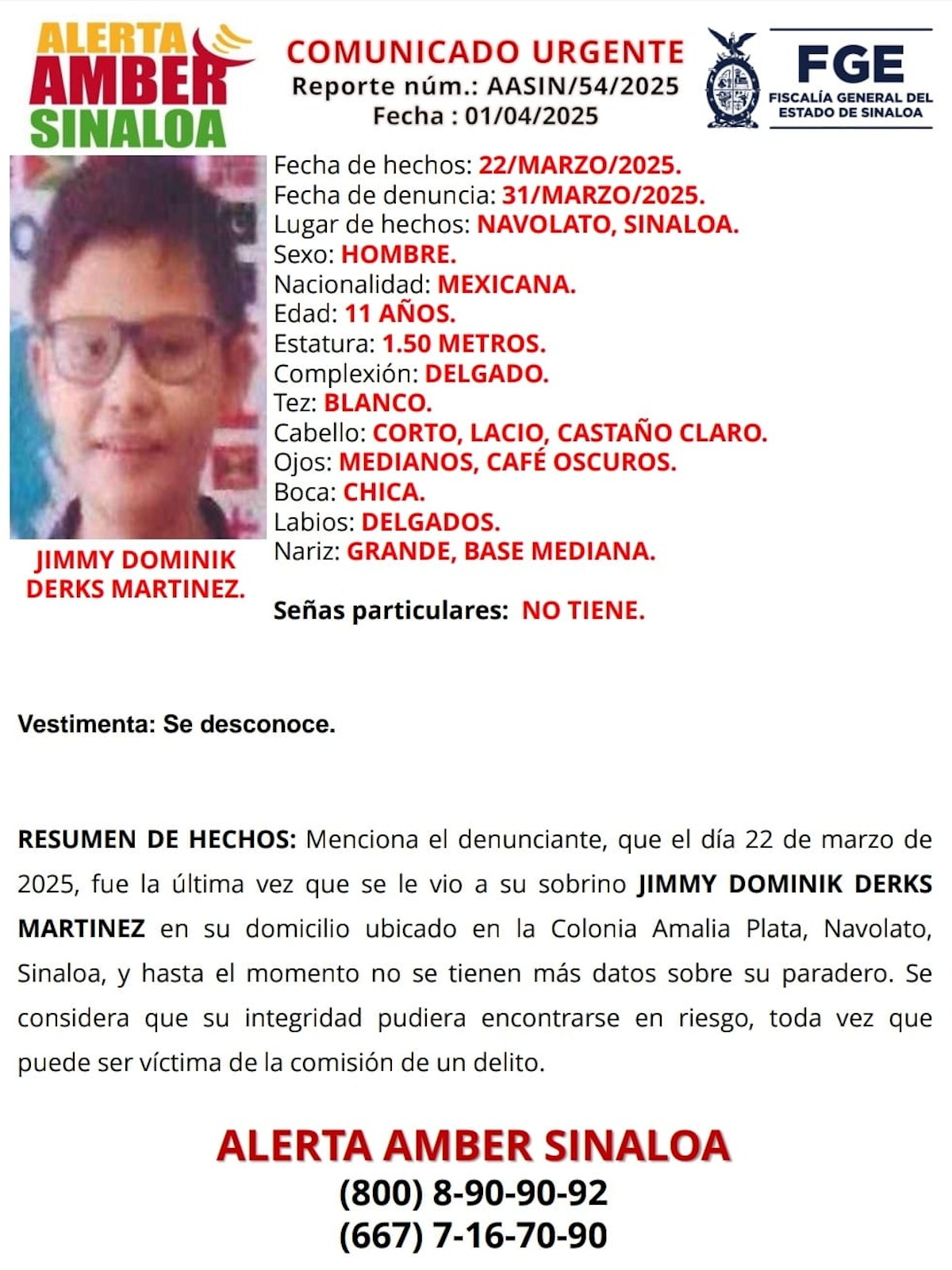 Tras 10 días ‘levantados’ FGE activa fichas de búsqueda de la familia ...