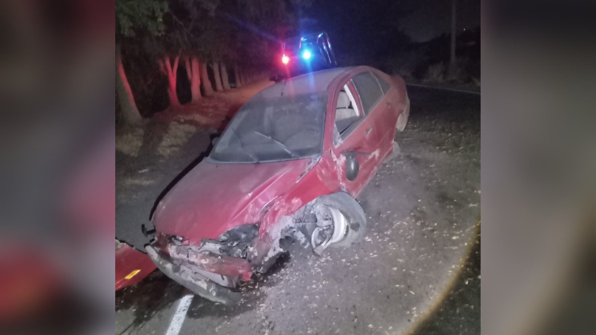 En Guasave una mujer sufre aparatoso accidente tras impactarse contra un árbol la madrugada de ...