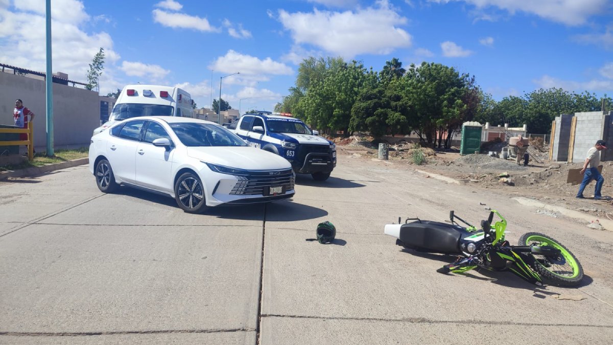 Choque en Guasave deja a un motociclista lesionado | Los Noticieristas