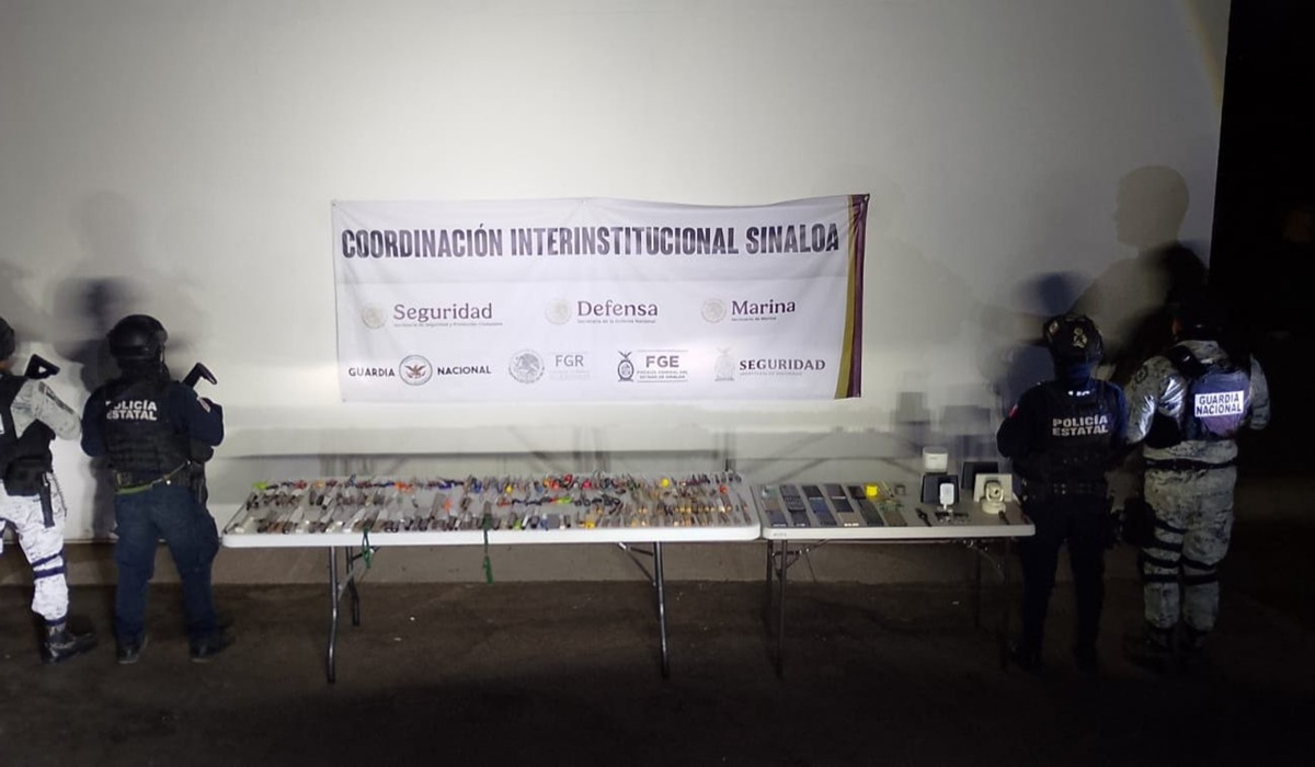 Decomisan armas, droga y dispositivos electrónicos en revisión al penal El Castillo, en Mazatlán ...