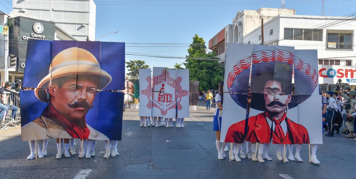 Técnica 94 y CETIS 68 ganan primer lugar en el desfile de la Revolución ...