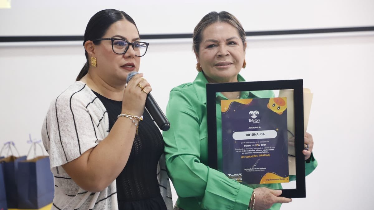 DIF Mazatlán recibe reconocimiento por su apoyo al Boteo Teletón 2024 ...