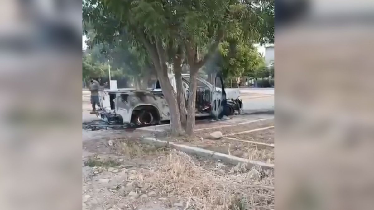 Tras reporte de enfrentamiento, hallan siete vehículos calcinados y ...