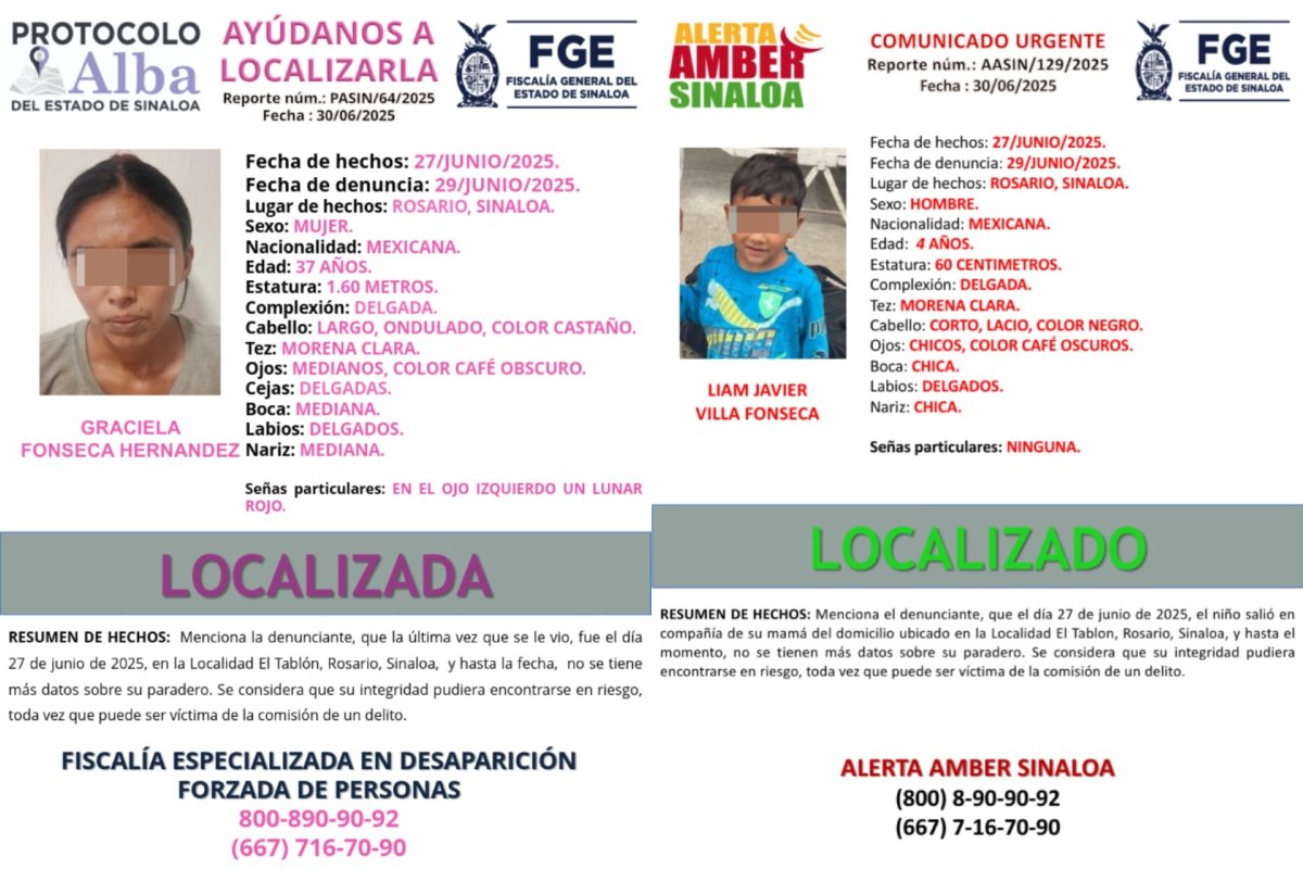 Localizan con vida a Graciela, su hijo y dos personas más; agradece ...