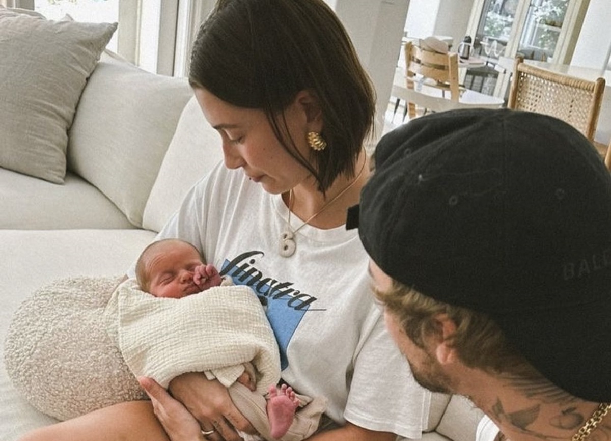 Justin Bieber y Hailey reciben a su hijo, y así lo llaman