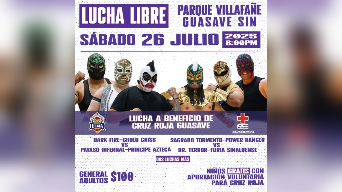 ¡Será a dos de tres caídas sin límite de tiempo! Cruz Roja invita a ...