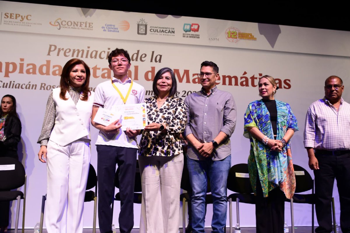 Premian a los ganadores de Olimpiada Estatal y Nacional de Matemáticas para Alumnas y Alumnos de ...
