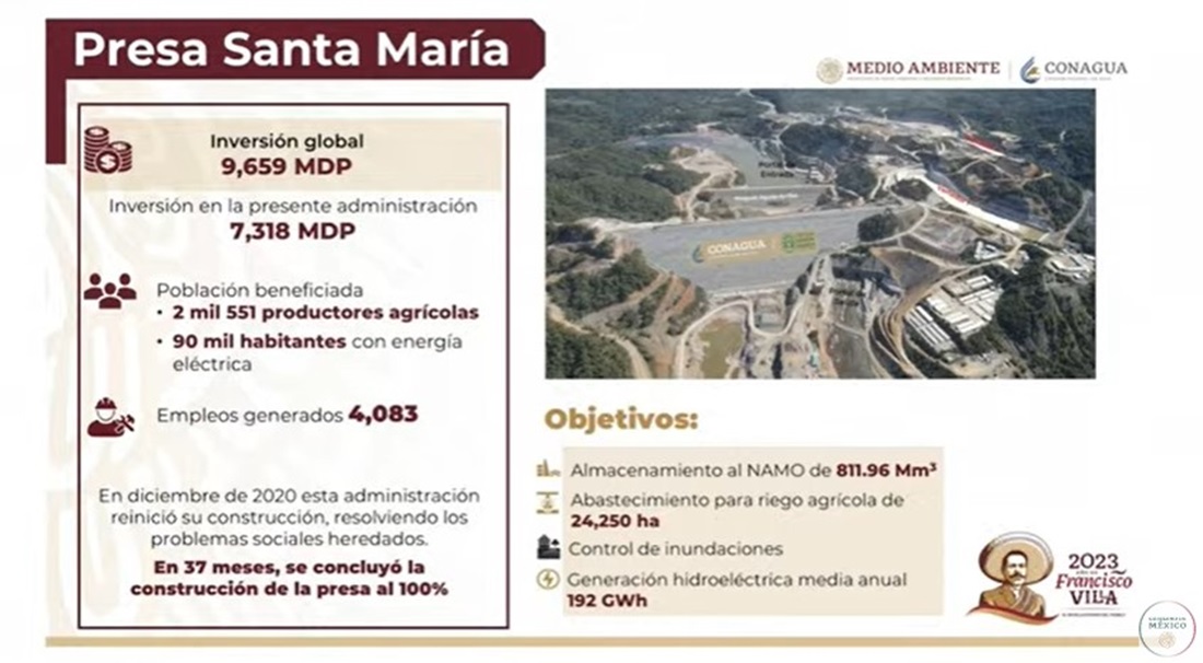 ‘Son obras que ya no se hacían’: AMLO sobre inauguración de presa Santa ...