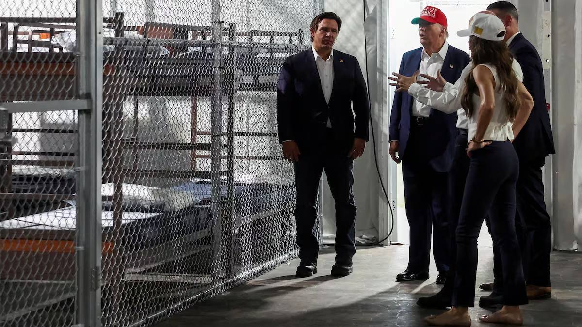 Trump inaugura ‘Alligator Alcatraz’ centro de detención rodeado de ...